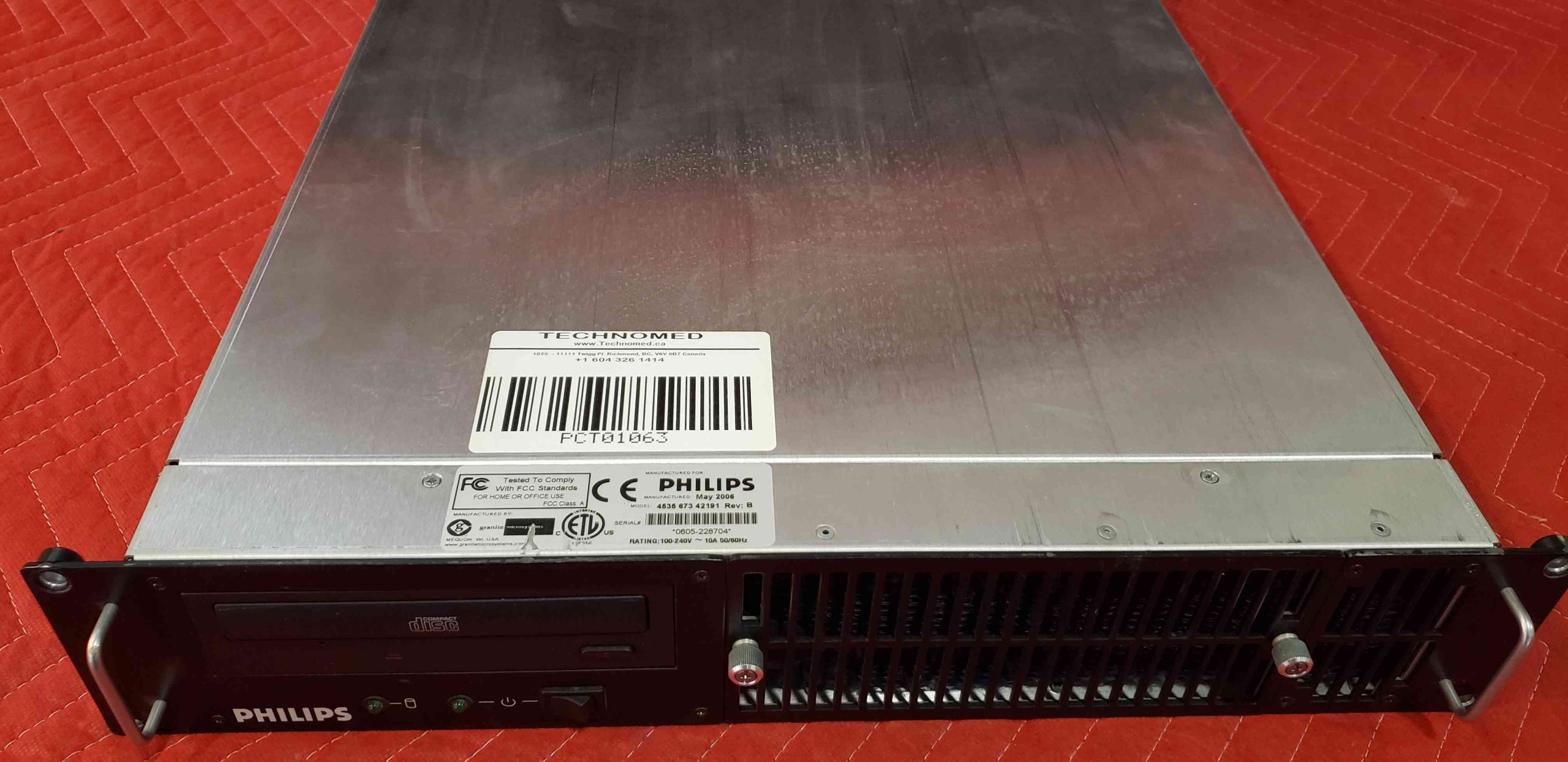 CT Scan Server Model:453567342191 CIRS 2U VER.4 | TEMPE
