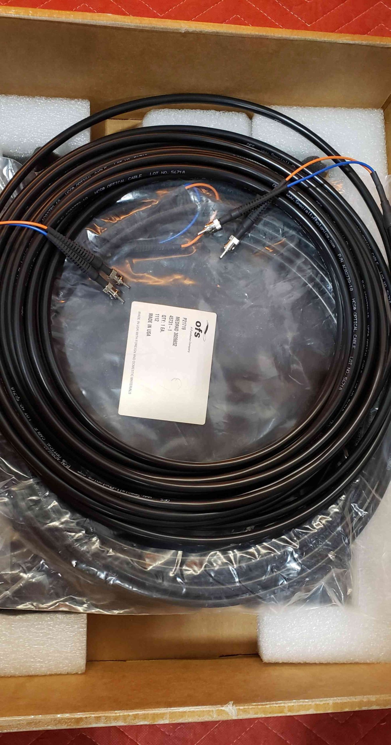 Fiber Cable Assembly 40' (2 Set) | TEMPE