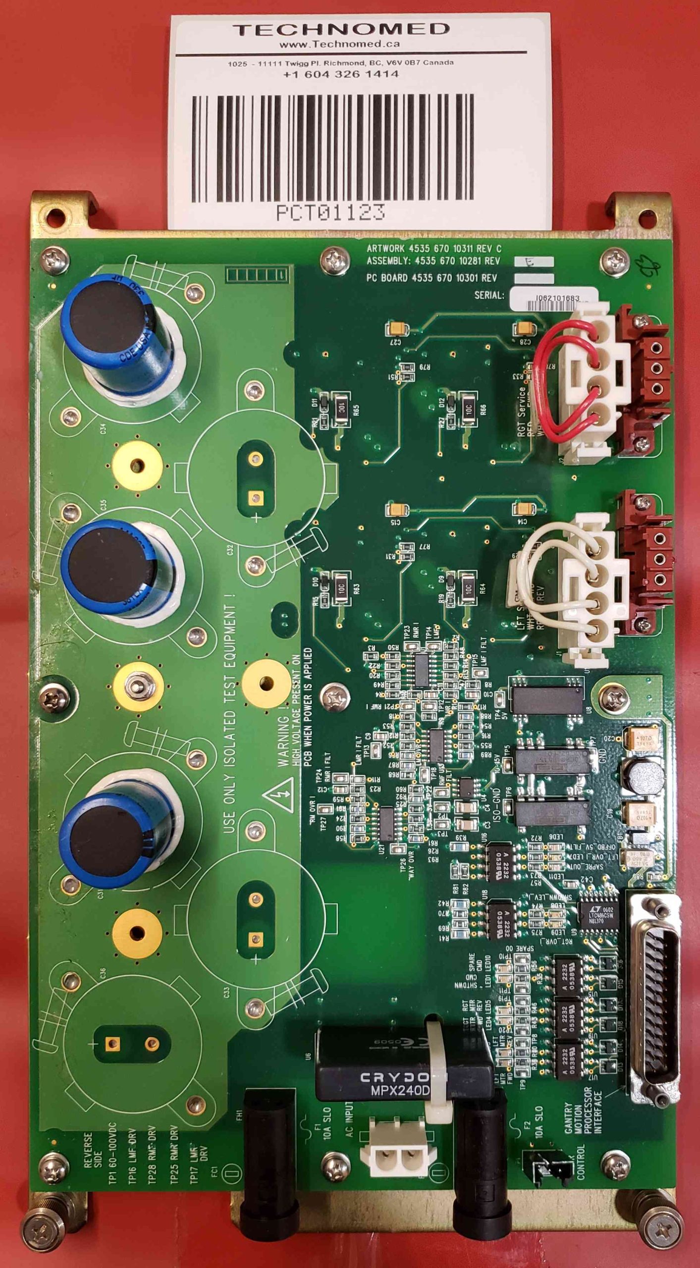 Gantry Motion Interface Board | TEMPE