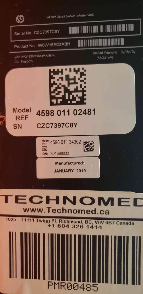 Philips DVD/PC/5 HP rp5810 | TEMPE