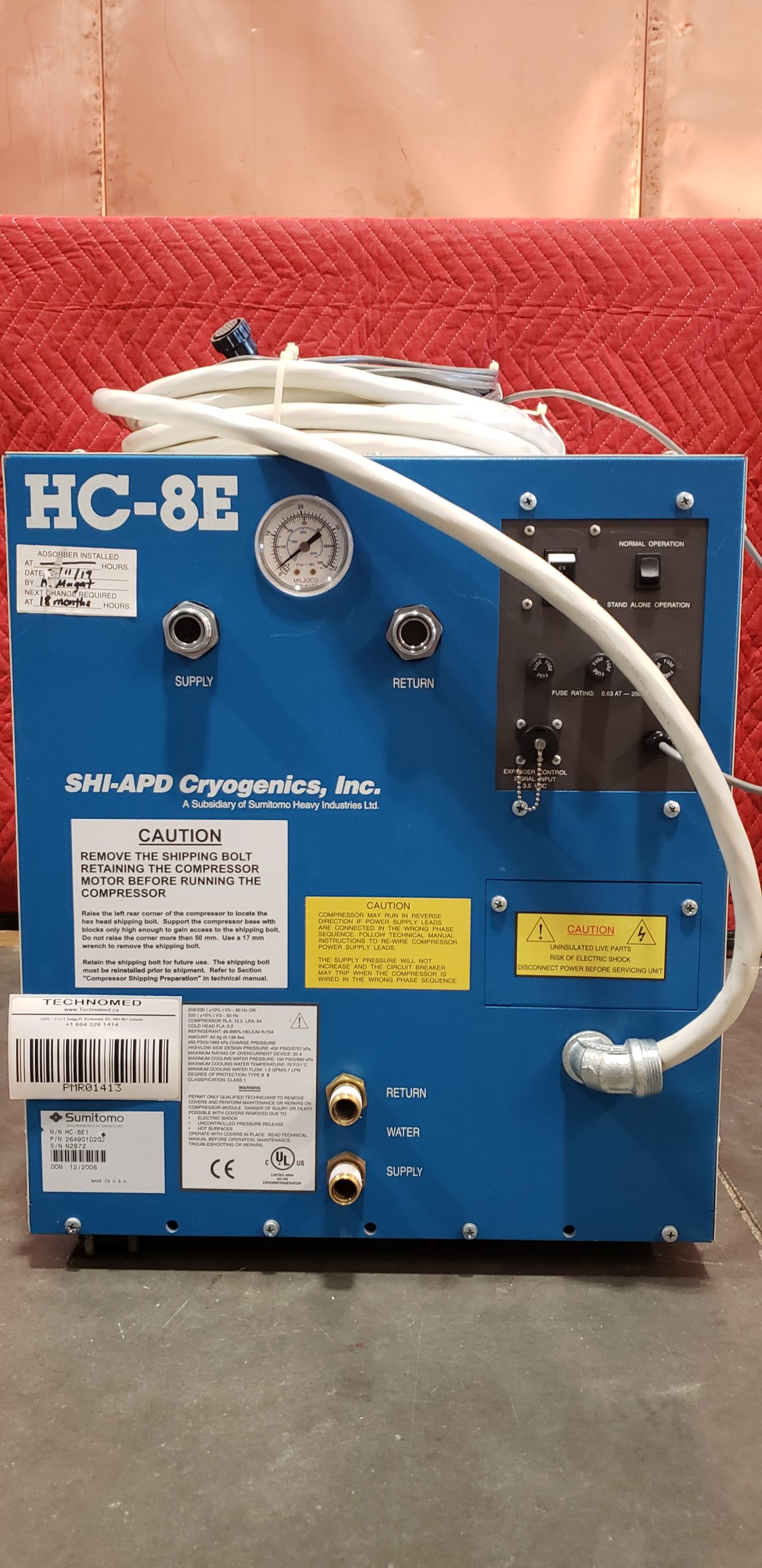 MRI COMPRESSOR HC-8E | TEMPE