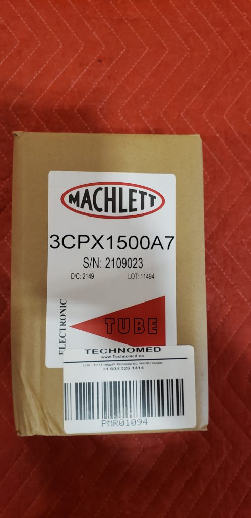 RF TUBE 3CX1500A7 | TEMPE