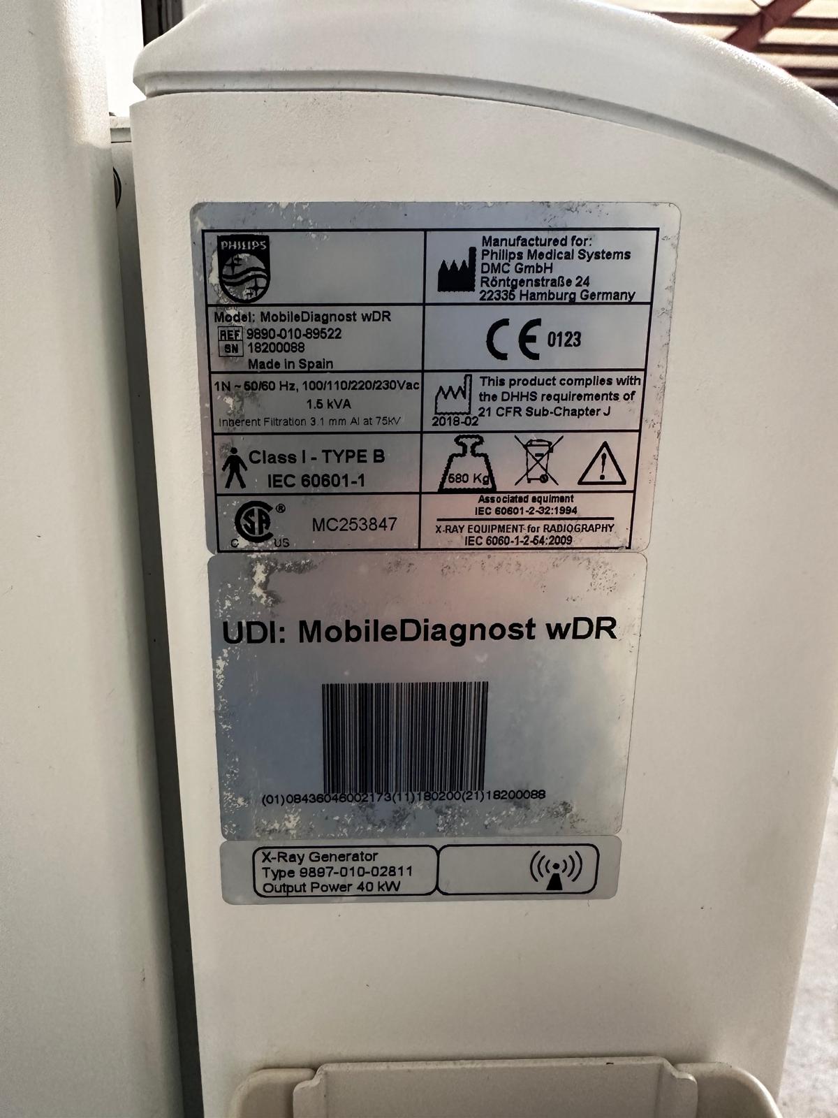 Philips Mobile Digital Radiography MobileDiagnost wDR | TEMPE