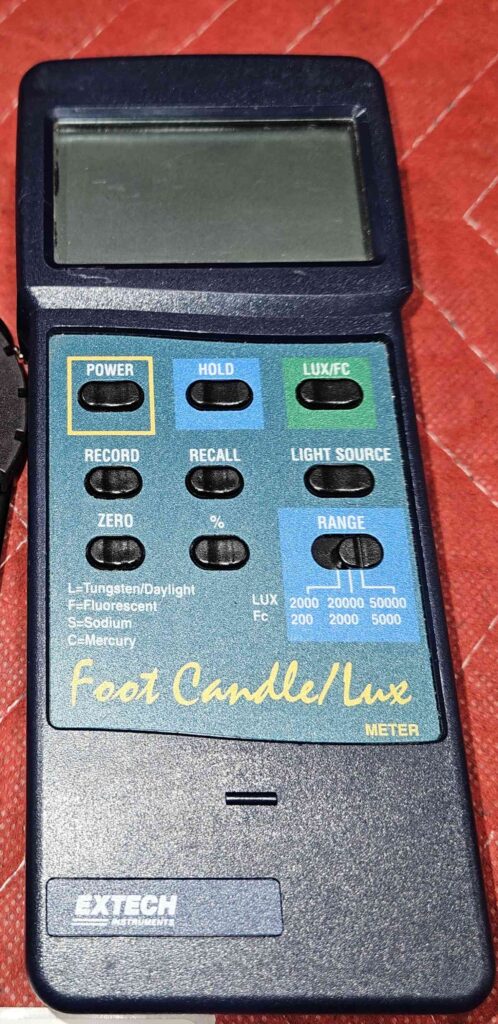 FootCandle/LuxMeter Tool | TEMPE