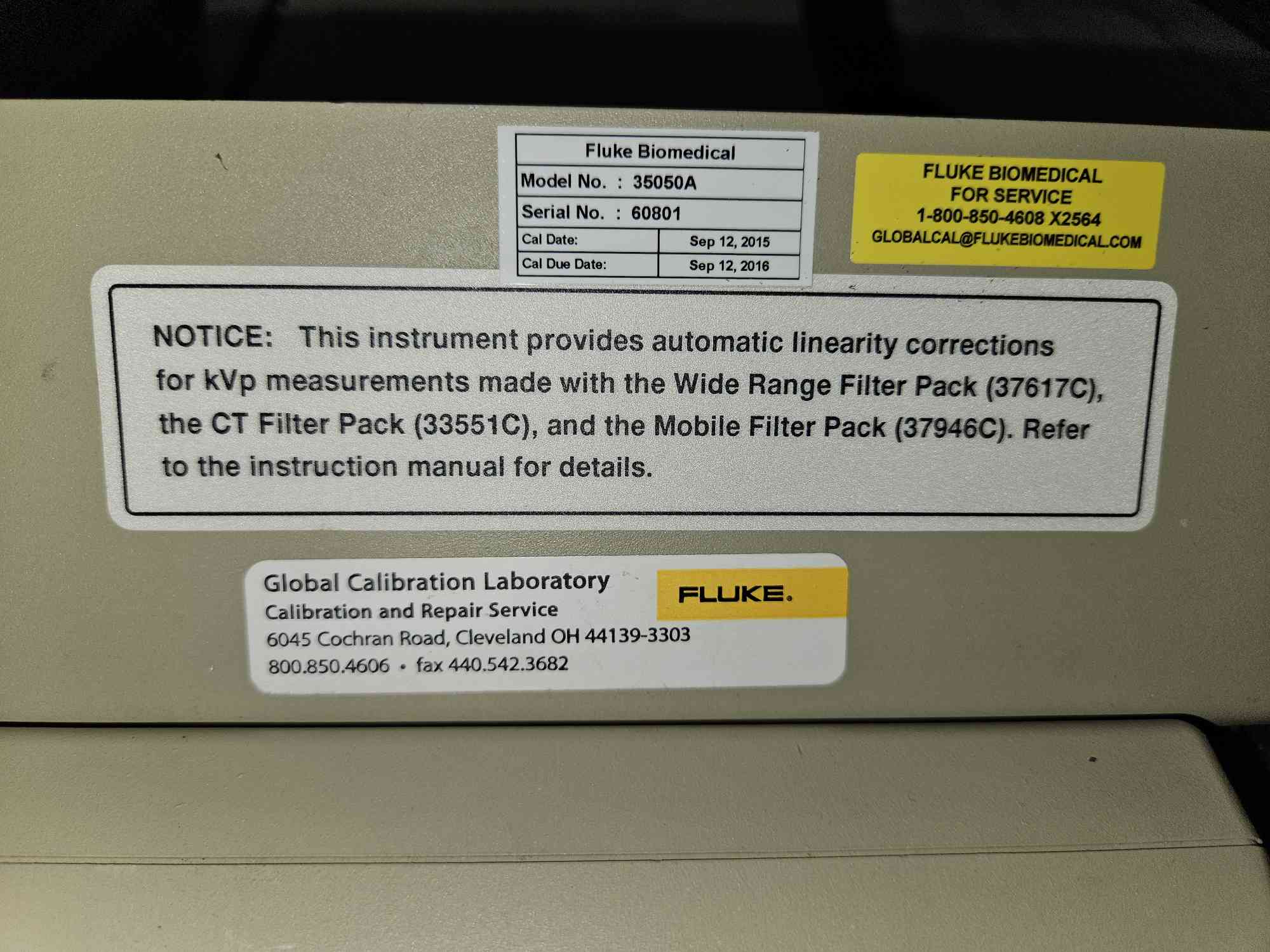 Dosimeter/kVp Module 1/3-35050A | TEMPE